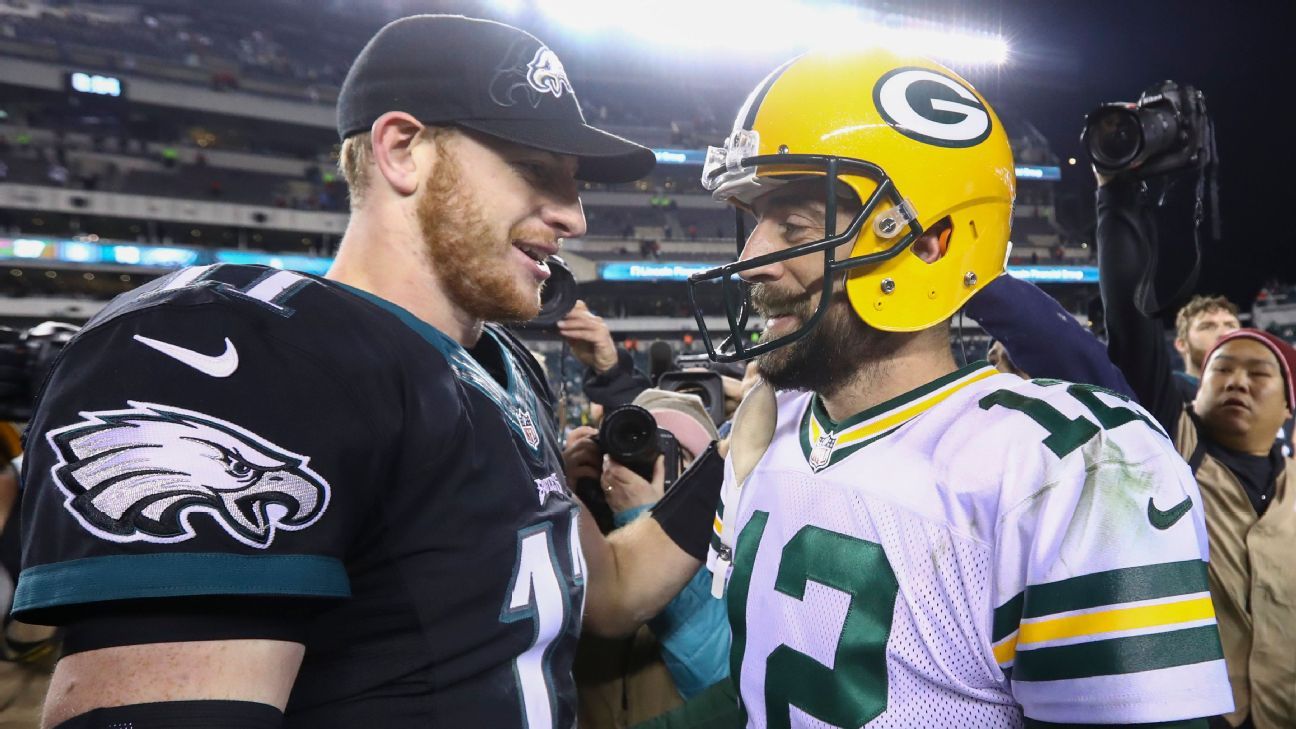 Carson Wentz y Aaron Rodgers buscan encender sus ofensivas - ESPN