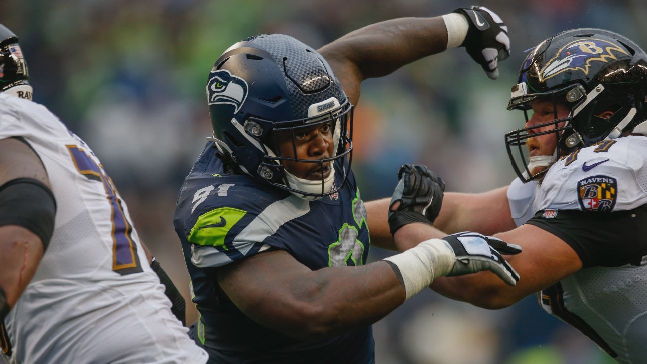 Source: Seahawks bring back DT Jarran Reed on 2-year, $23M deal - ESPN