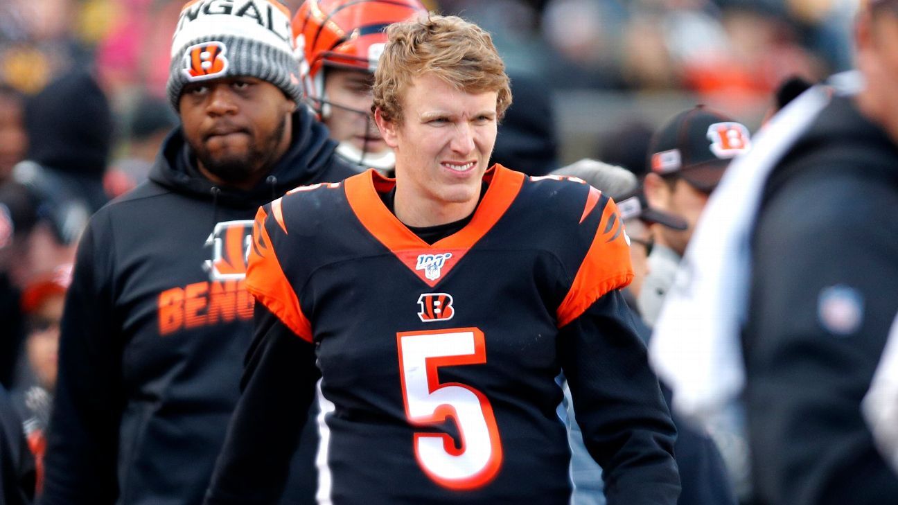 Bengals rookie QB Ryan Finley struggling to state case as 2020 starter ...