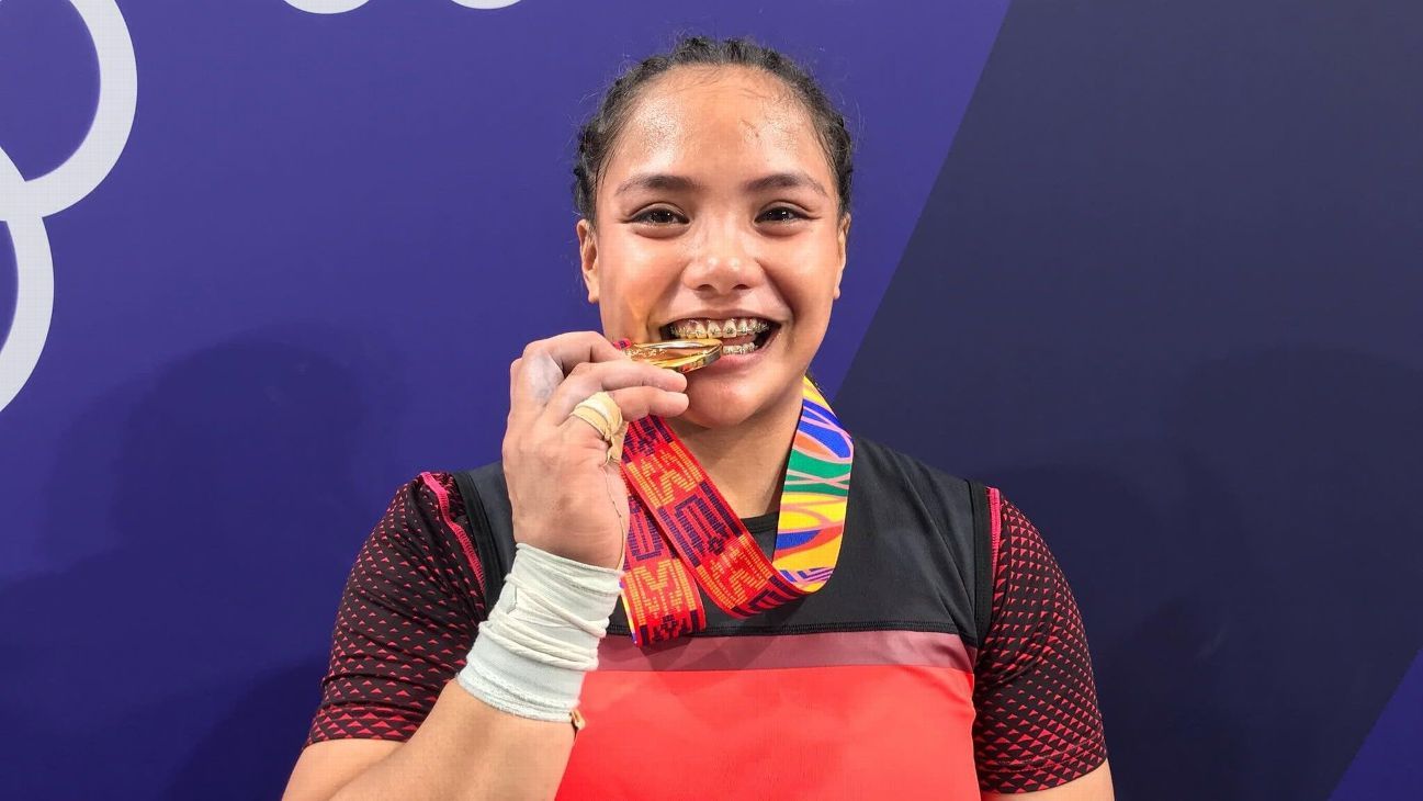 Weightlifter Macrohon wins gold in first SEA Games stint - ESPN