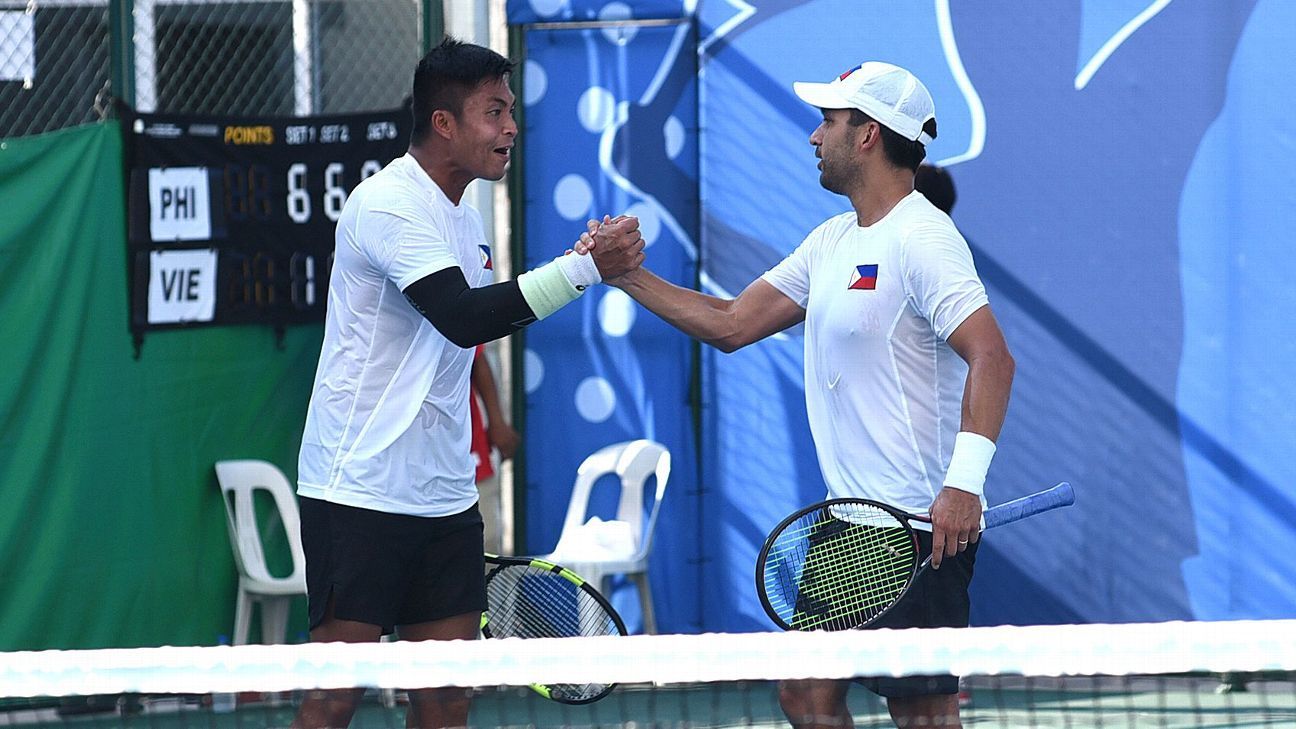 Men's pairs set up all-Pinoy tennis clash for doubles gold - ESPN