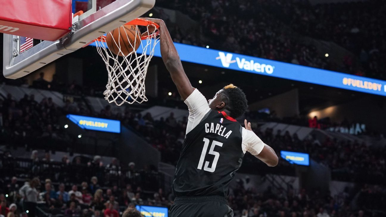 Fantasy hoops weekly rankings: Clint Capela is on the rise - ESPN