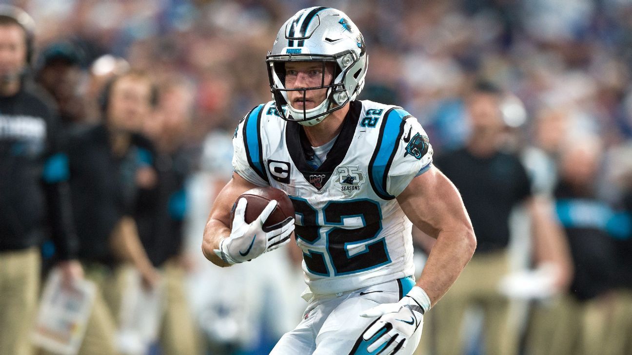 Panthers' Christian McCaffrey chasing 1,000-1,000 without much help ...