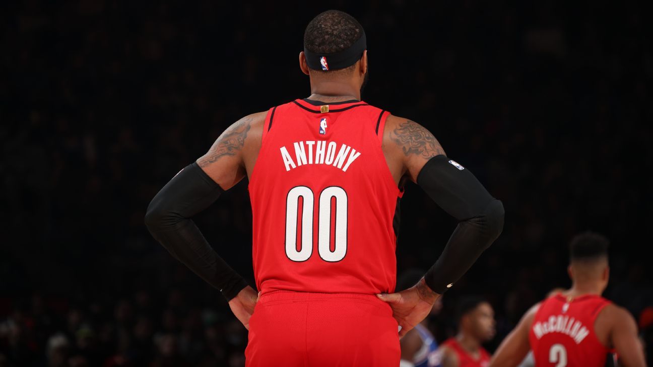 Carmelo Anthony espera ter camisa aposentada pelo New York Knicks ...