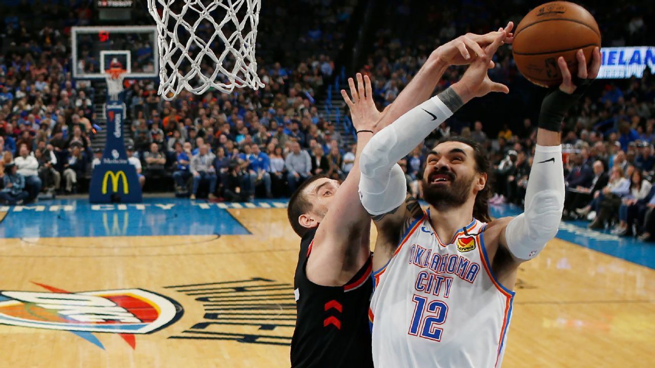 Thunder center Steven Adams out vs. Heat with bruised knee - ESPN