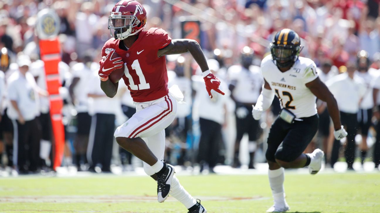 WR-needy Raiders draft Bama's Henry Ruggs 12th overall - ESPN