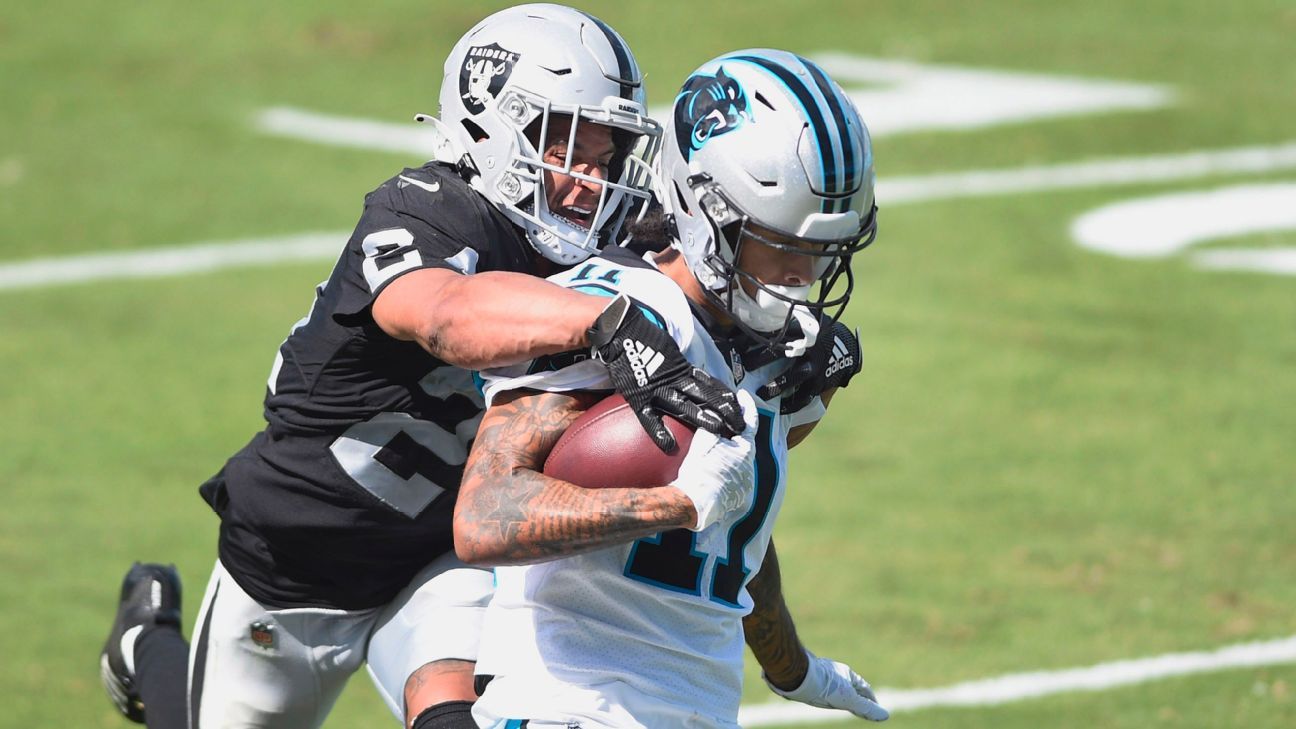 After struggling, Raiders' defense shows up when it matters most - ESPN ...