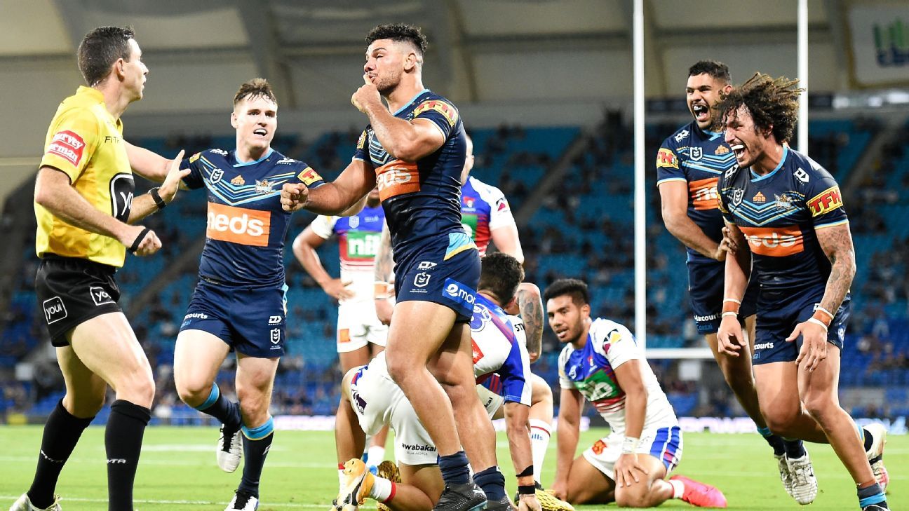 Gold Coast Titans thrash NRL finals-bound Newcastle Knights - ESPN