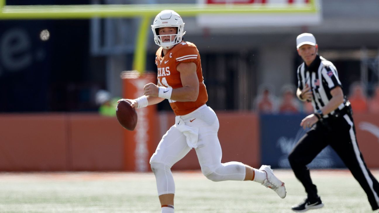 El quarterback Sam Ehlinger de Texas saltará al draft de la NFL - ESPN