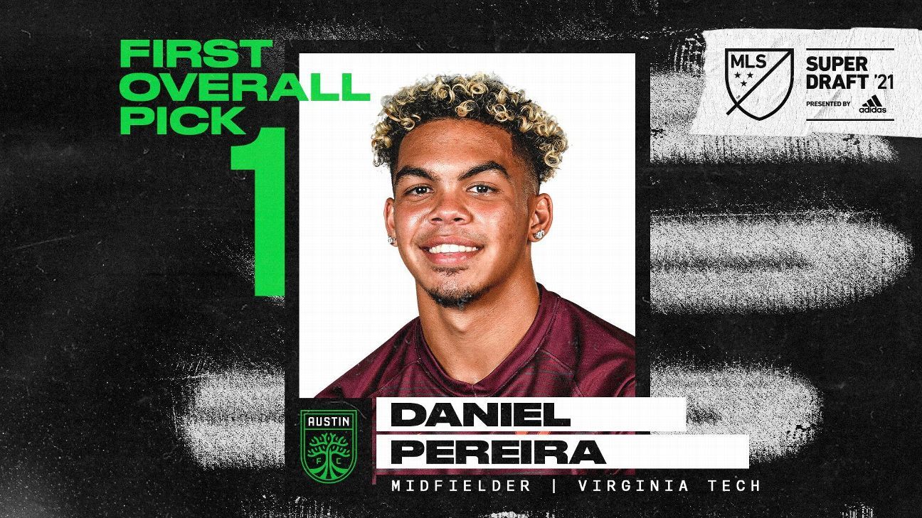 Daniel Pereira, primera selección del SuperDraft de la MLS, va a Austin ...