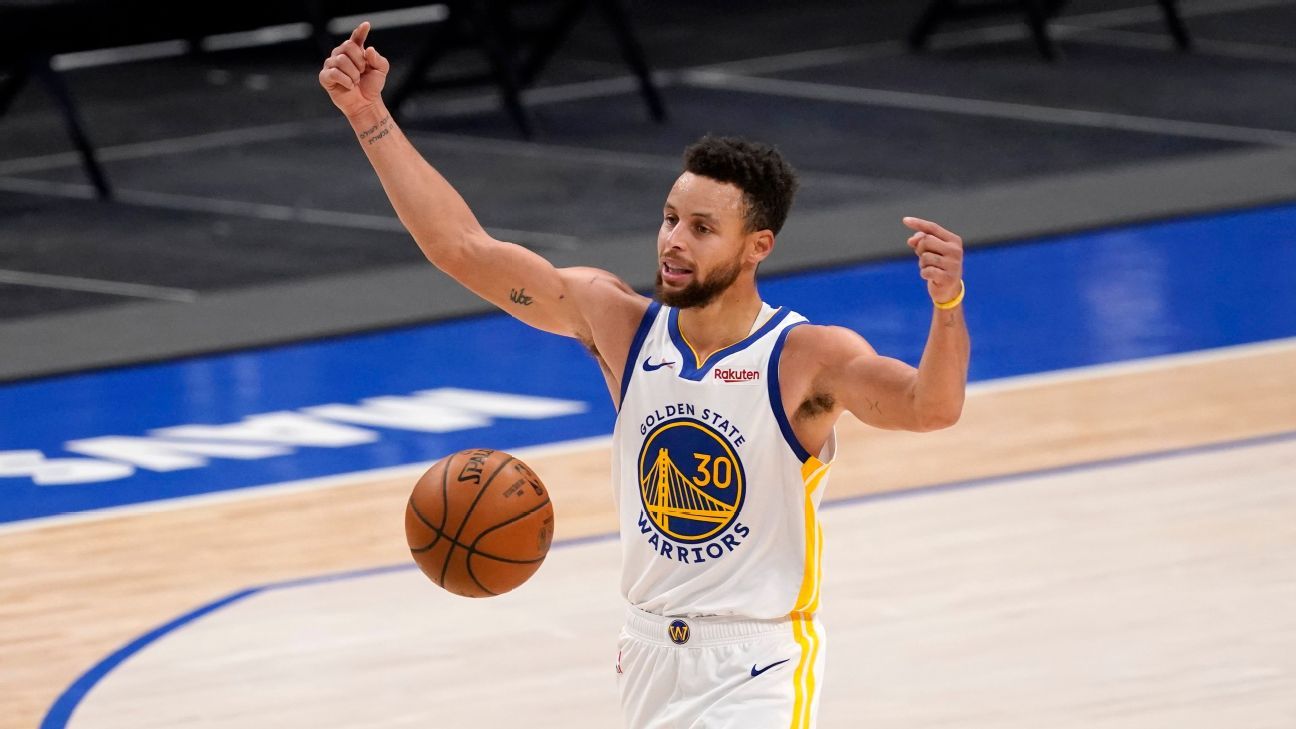 Stephen Curry cifra 57 puntos, que resultan insuficientes - ESPN