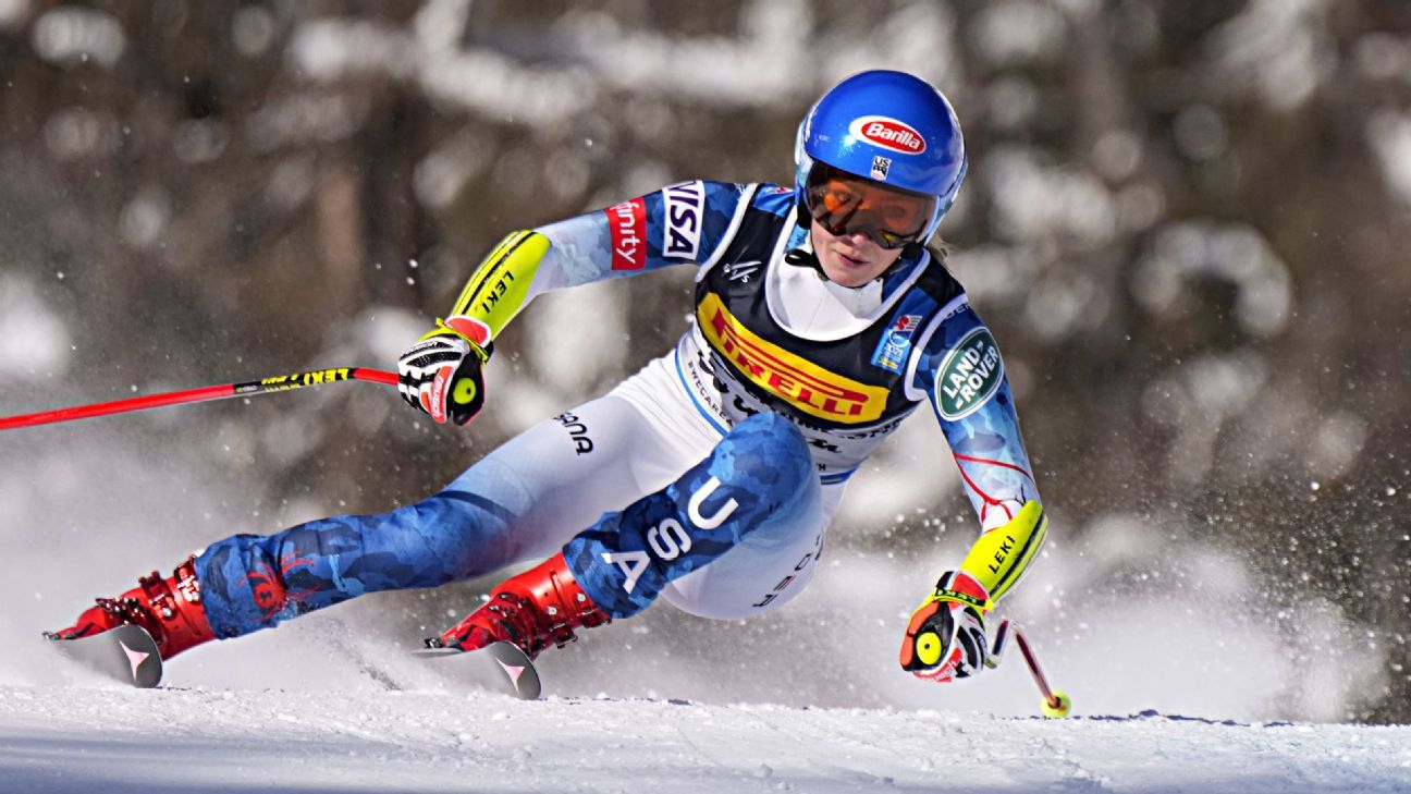 Mikaela Shiffrin settles for bronze in women's super-G at world ...