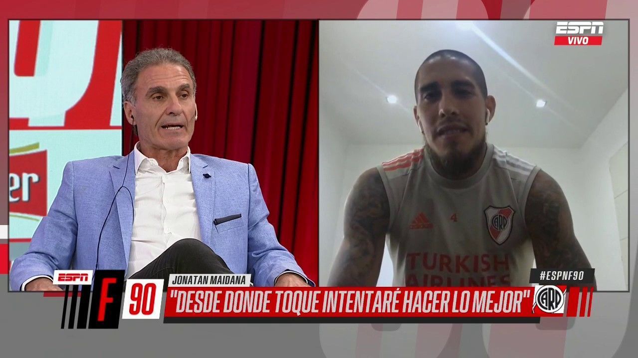 ESPN F90: Jonatan Maidana elogió a Marcelo Gallardo, bromeó con Oscar ...