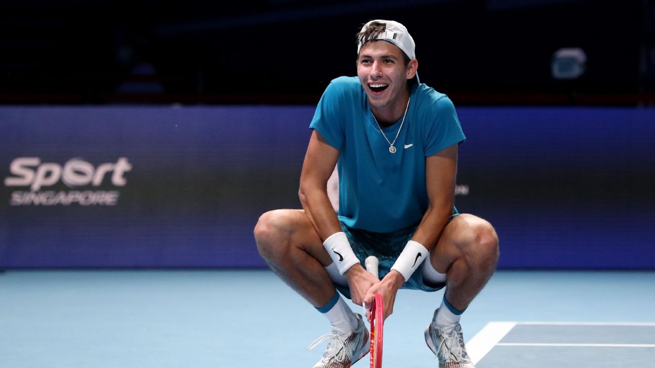 Popyrin jumps into top 100 after Singapore - ESPN