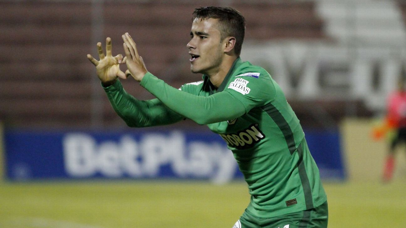 Tomás Ángel anotó su primer gol como profesional para Atlético Nacional ...