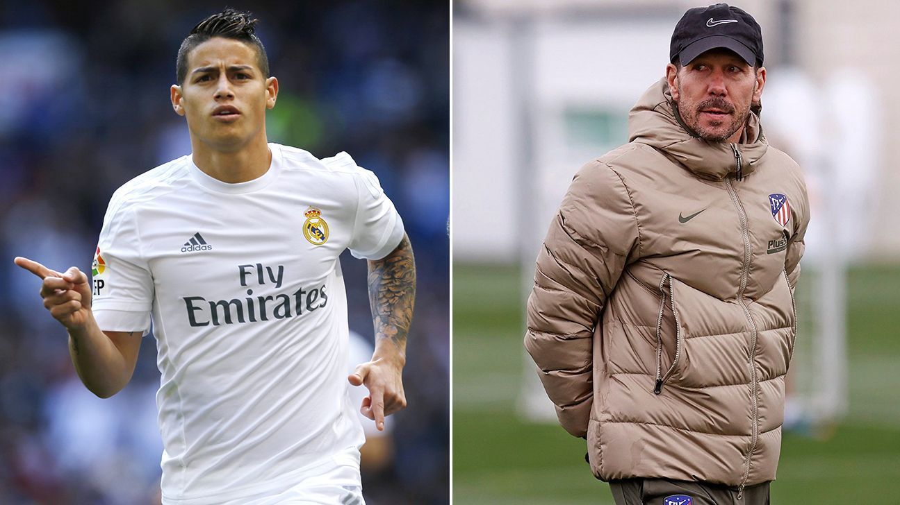 La charla de James con Simeone que lo acercó a Atlético Madrid - ESPN