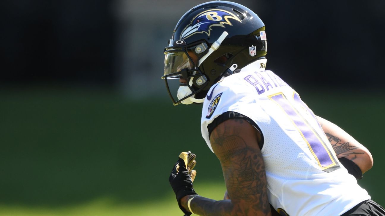 Baltimore Ravens activate WR Rashod Bateman off IR, three defensive ...