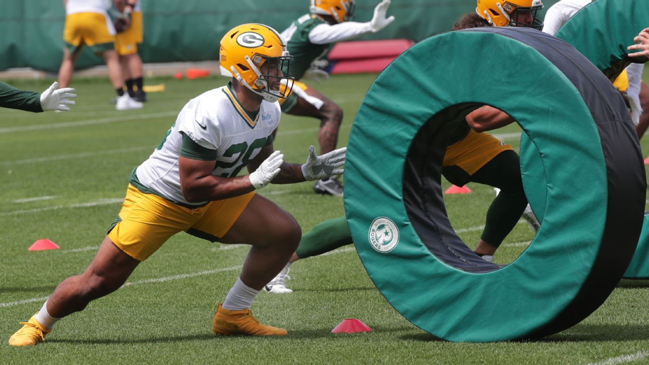 'Quadzilla' AJ Dillon ready to partner with Aaron Jones in Packers ...