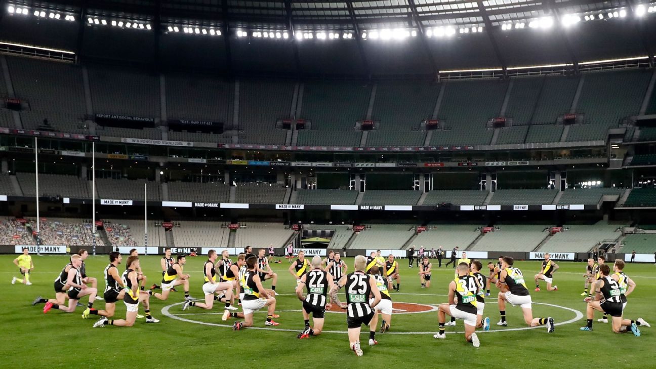 AFL Black Lives Matter Indigenous One year on from the AFL's BLM ...