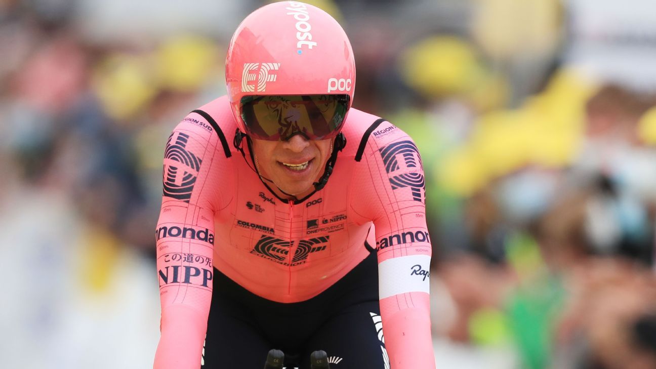 Rigo hace la mejor crono de los colombianos y sube al séptimo puesto de ...