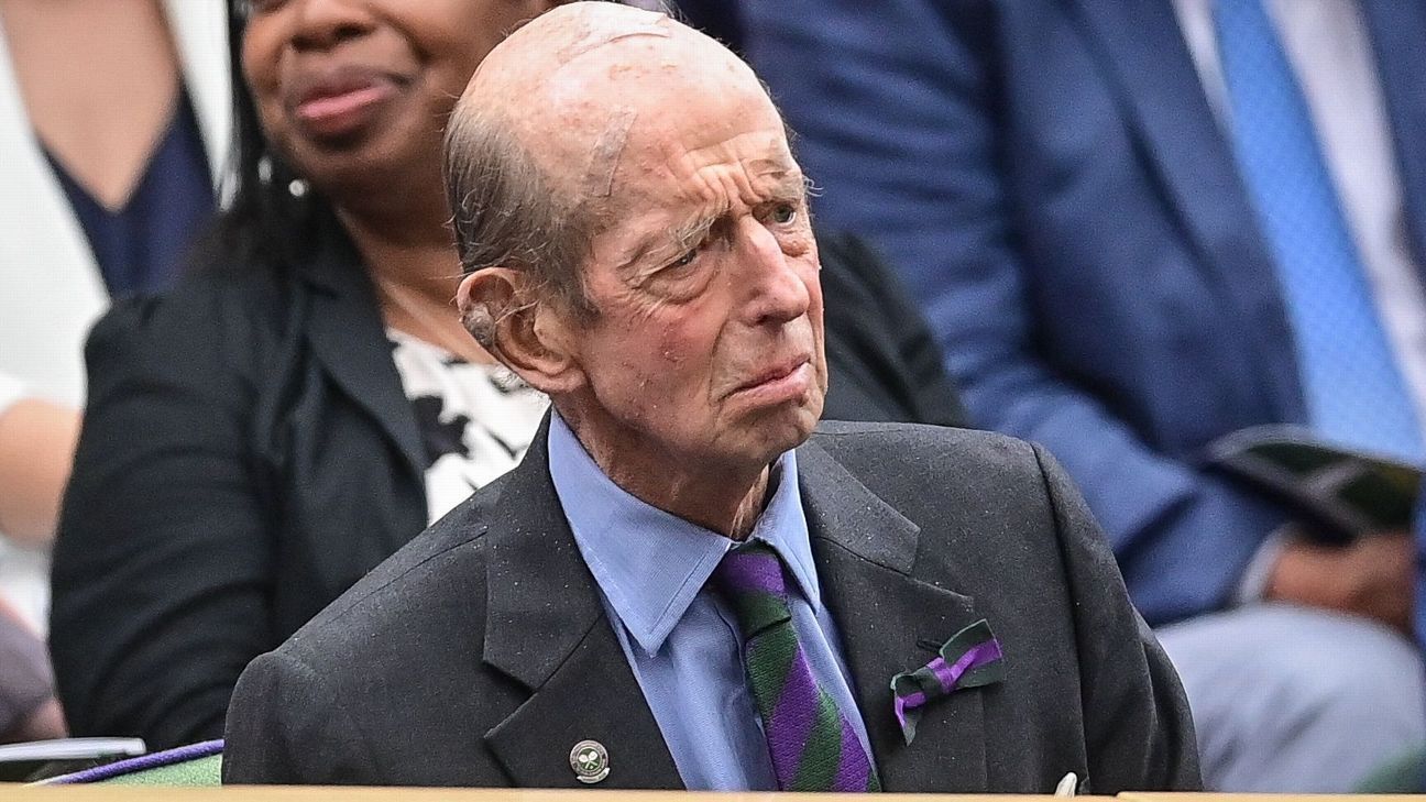 Prince Edward, the Duke of Kent, stepping down as All England Club ...