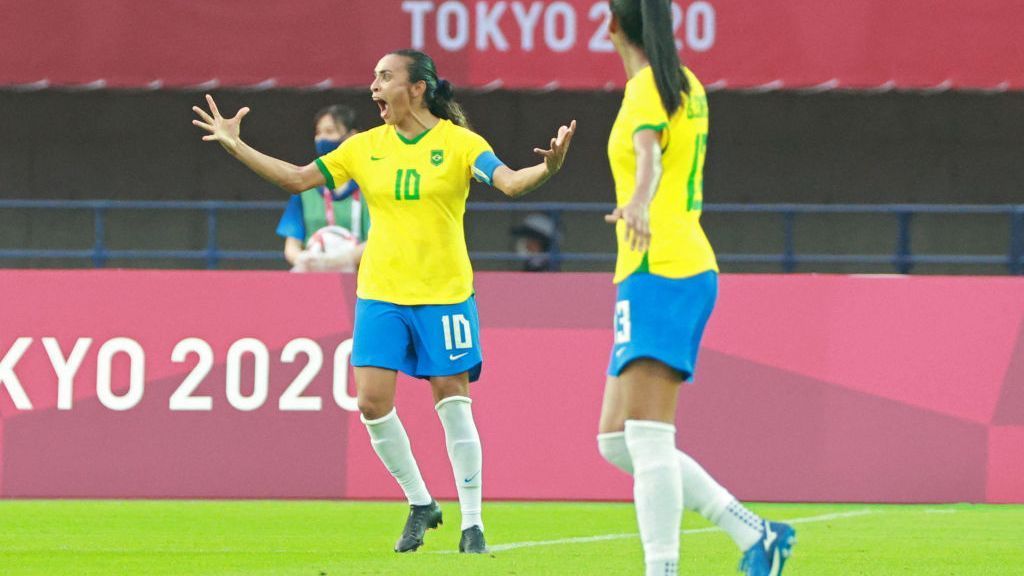 Marta, primera futbolista en marcar en cinco Olímpicos consecutivos - ESPN