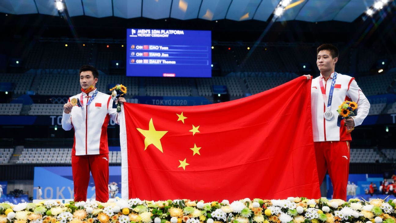 China finishes off single greatest Olympic diving performance - ESPN