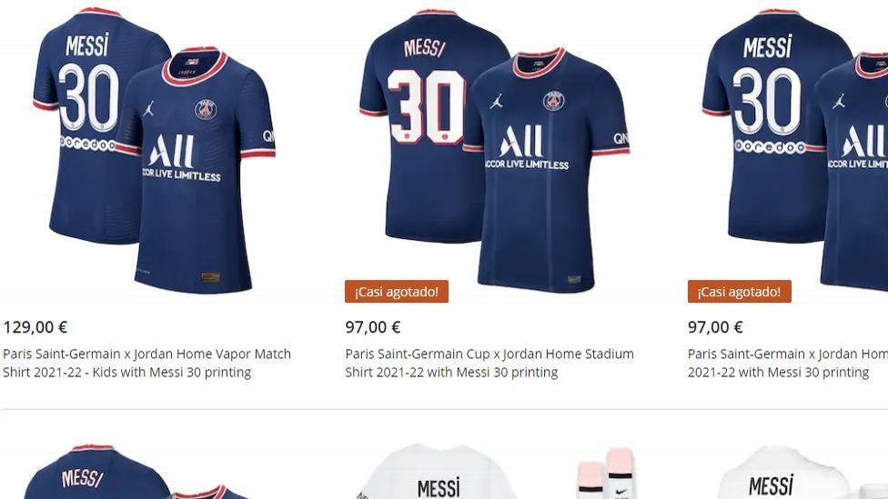 Playera del PSG con el 30 de Lionel Messi, a la venta en 3,700 pesos - ESPN