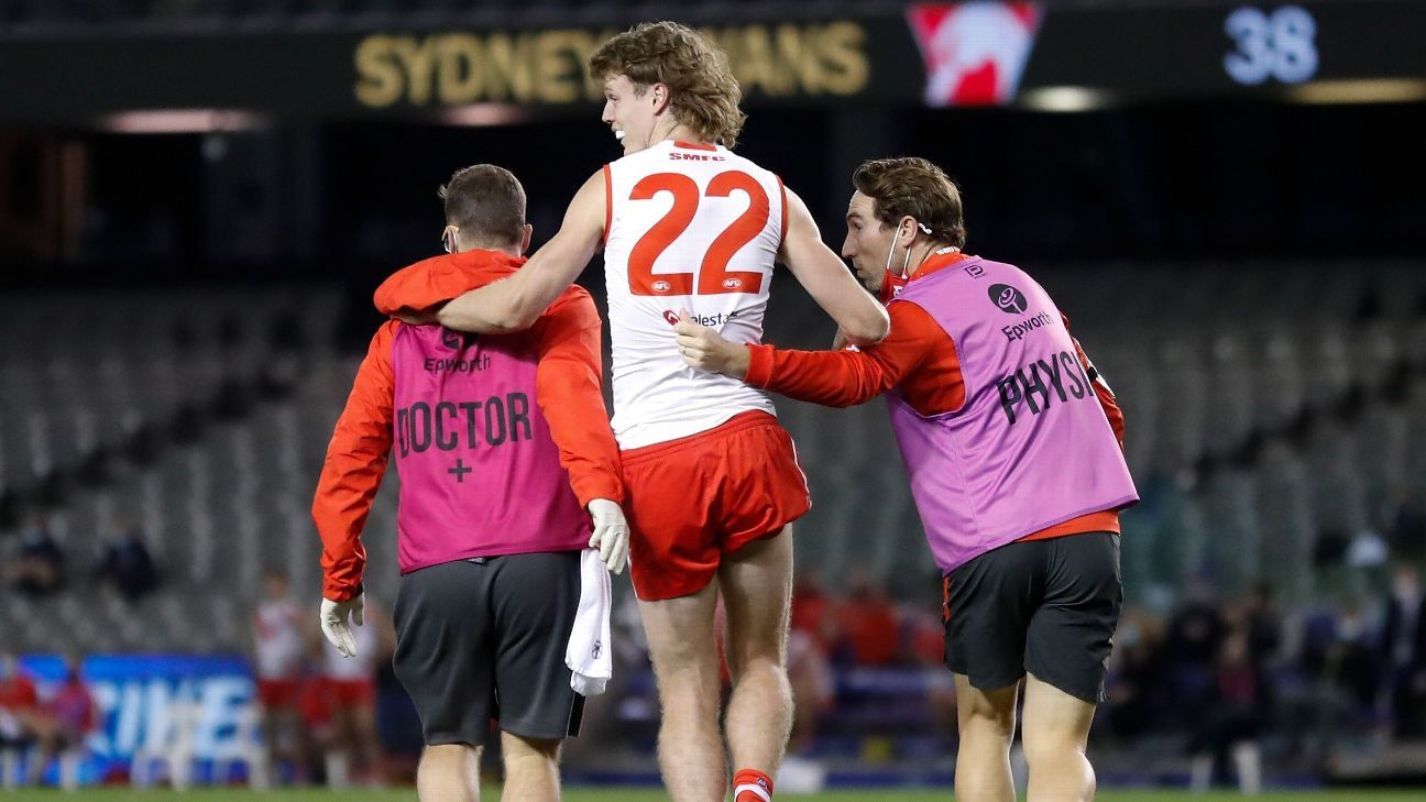 AFL Round 23 Nick Blakey's season over in huge blow for Sydney Swans - ESPN