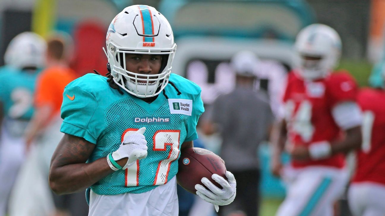 Miami Dolphins' Jaylen Waddle shows 'rare talent' in joint practices ...