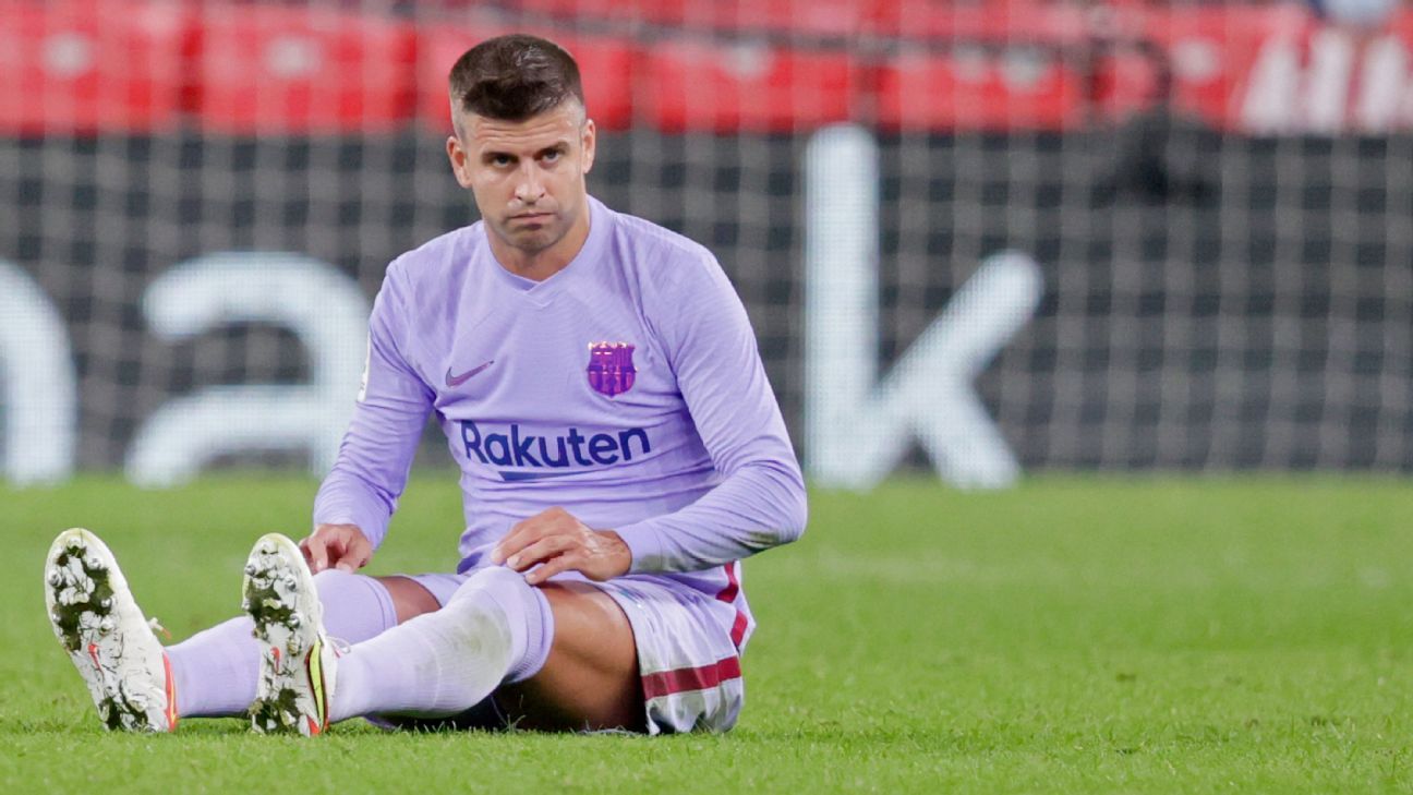 Piqué se va con molestias en el músculo sóleo tras empate ante el ...