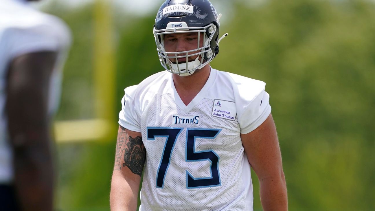 Why isn't rookie Dillon Radunz filling the Titans' hole at right tackle ...