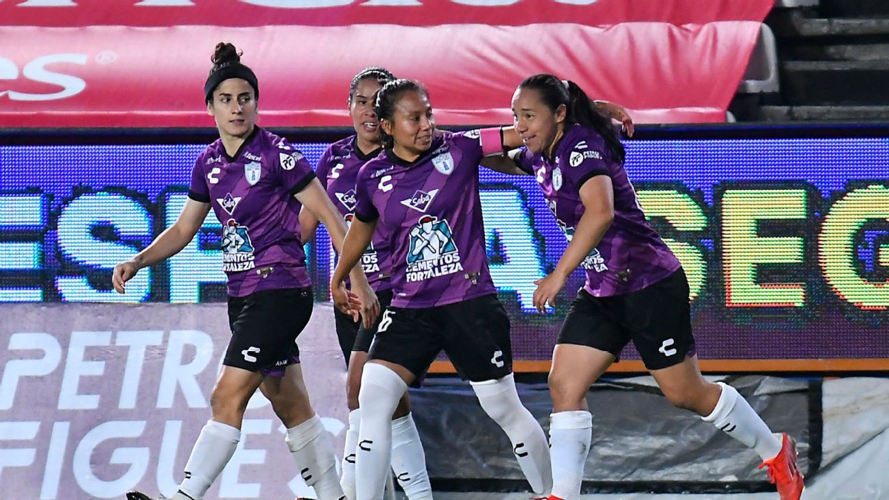 Charlyn Corral anota su primer gol con Pachuca en la Liga MX Femenil - ESPN