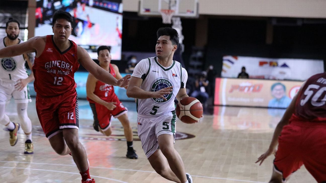 Tiongson sizzles as Terrafirma books historic win over Ginebra - ESPN