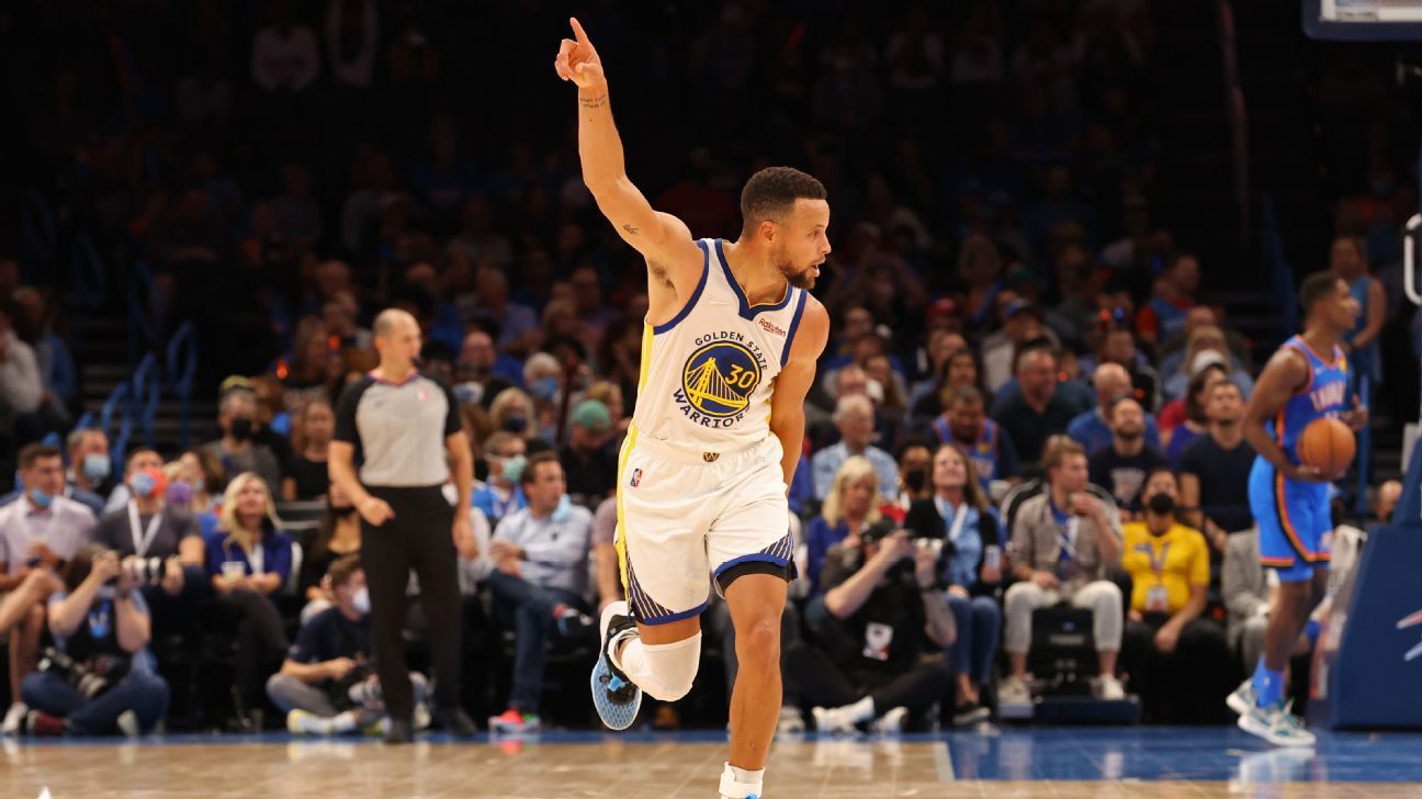 NBA: Curry brilha de novo, Warriors vencem Thunder e conseguem melhor ...