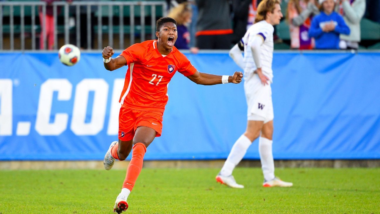 Clemson beats Washington for NCAA men's soccer title, behind 2 goals ...