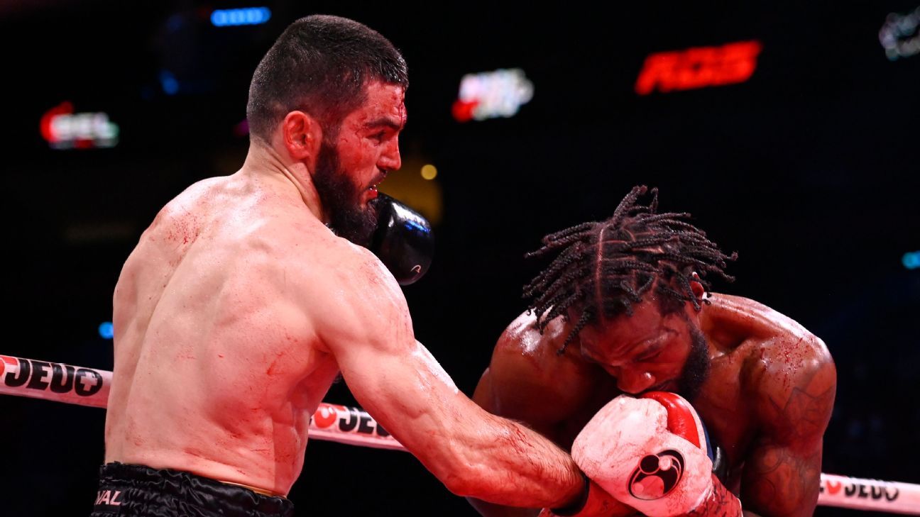 Artur Beterbiev knocks out Marcus Browne in 9th round to retain WBC, IBF light heavyweight ...
