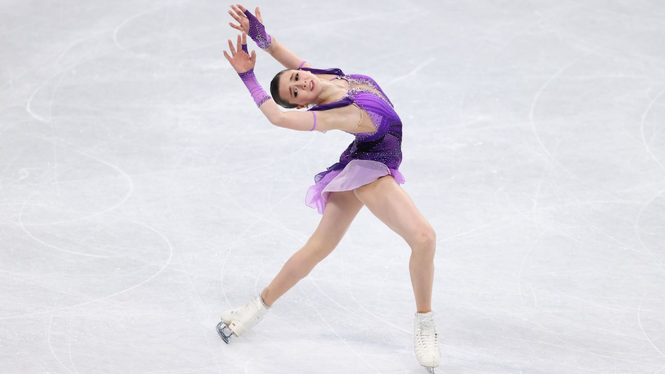 Russian figure skater Kamila Valieva leads short program at Beijing ...