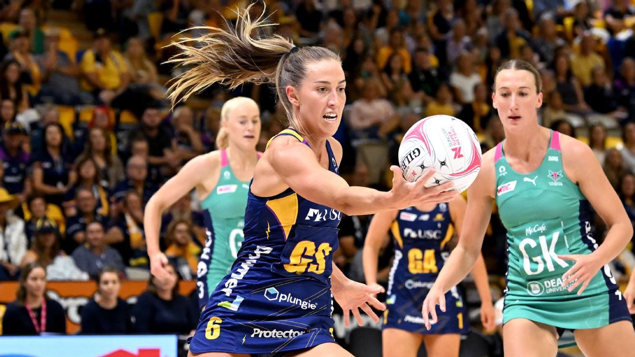 Lightning stun Vixens in Super Netball - ESPN