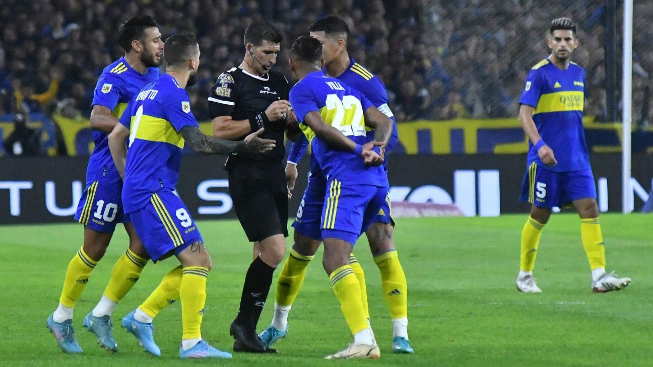 Los número de Boca y River con Andrés Merlos como árbitro - ESPN