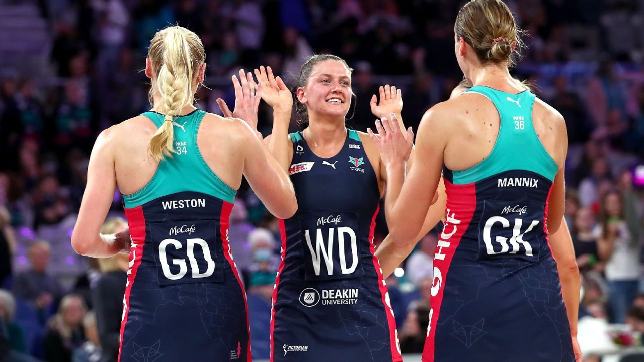 Super Netball Cream rises in Vixens' netball victory over Swifts - ESPN