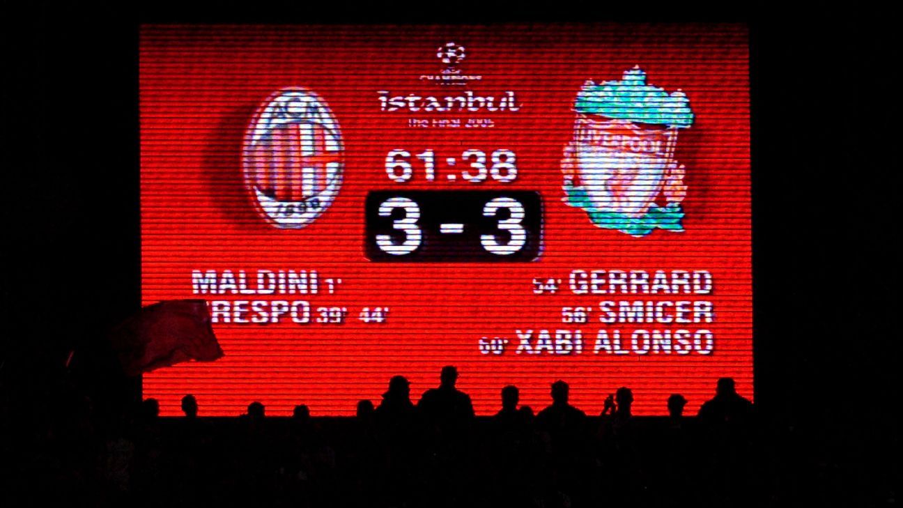 Las finales de Champions más recordadas de la historia - ESPN