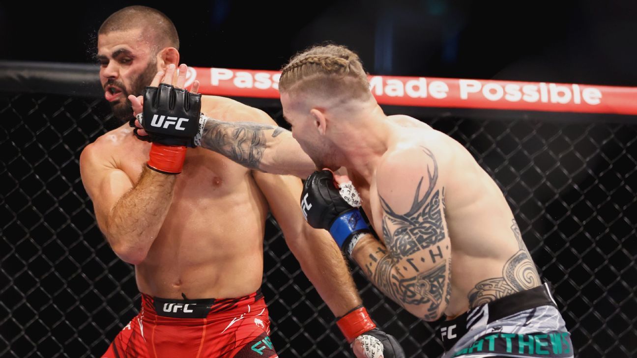 UFC: Australiano dá show e 'apaga' português com nocaute brutal no card ...