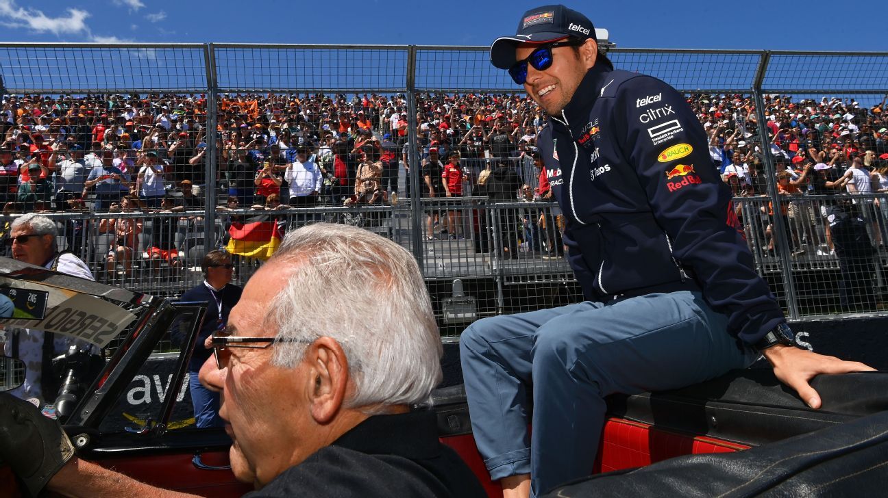 Checo Pérez da su respaldo a Noel León en la Academia de Red Bull - ESPN