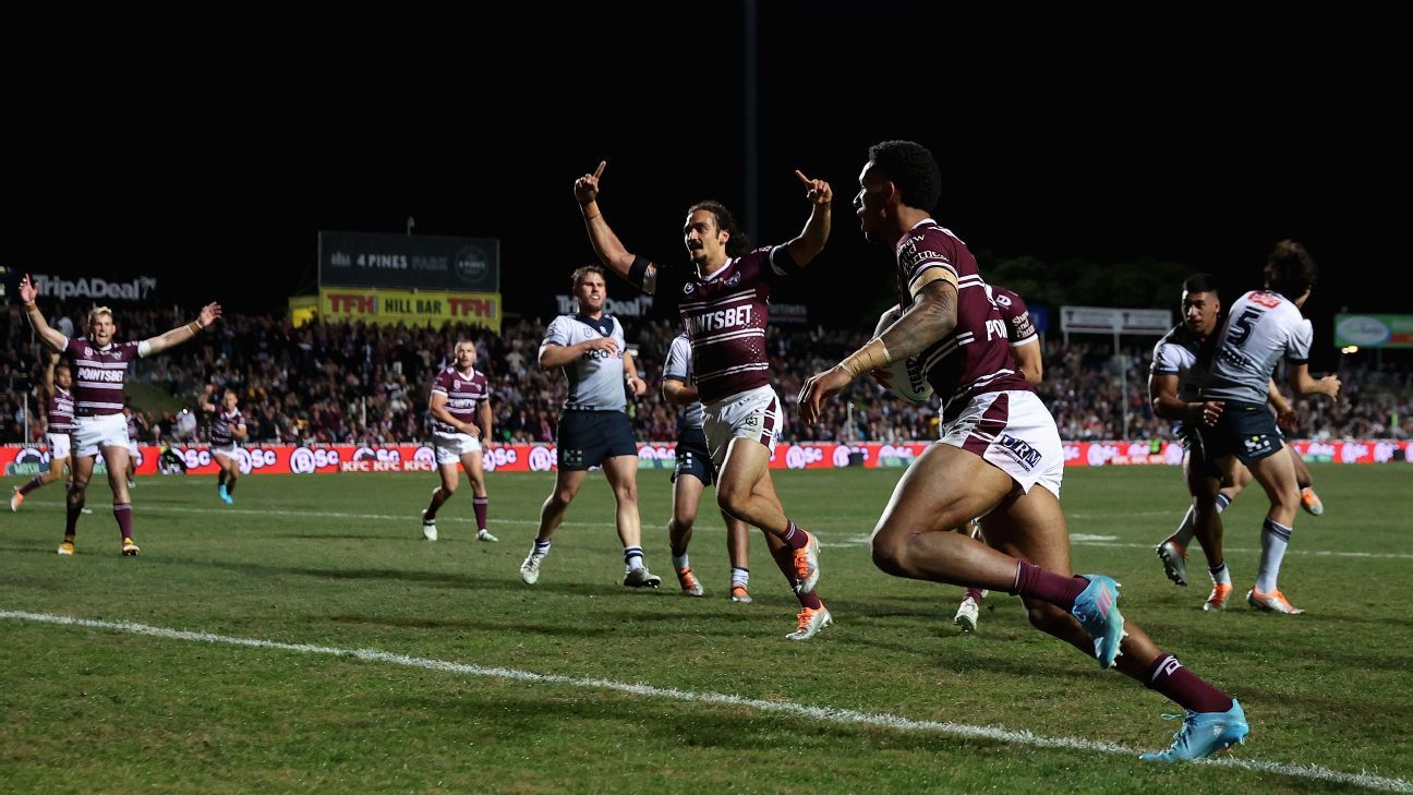Manly Sea Eagles claim vital NRL win over Melbourne Storm - ESPN