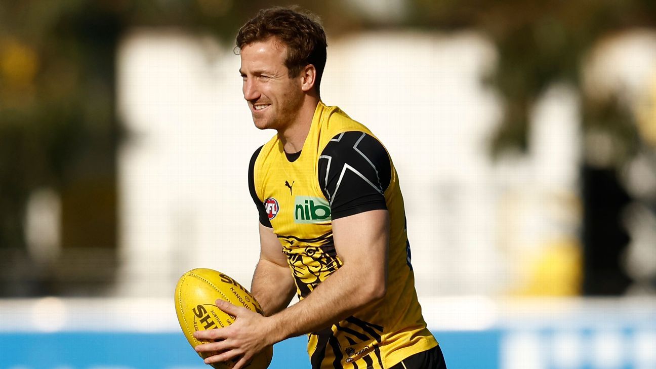 Richmond Tigers premiership star Kane Lambert announces retirement - ESPN