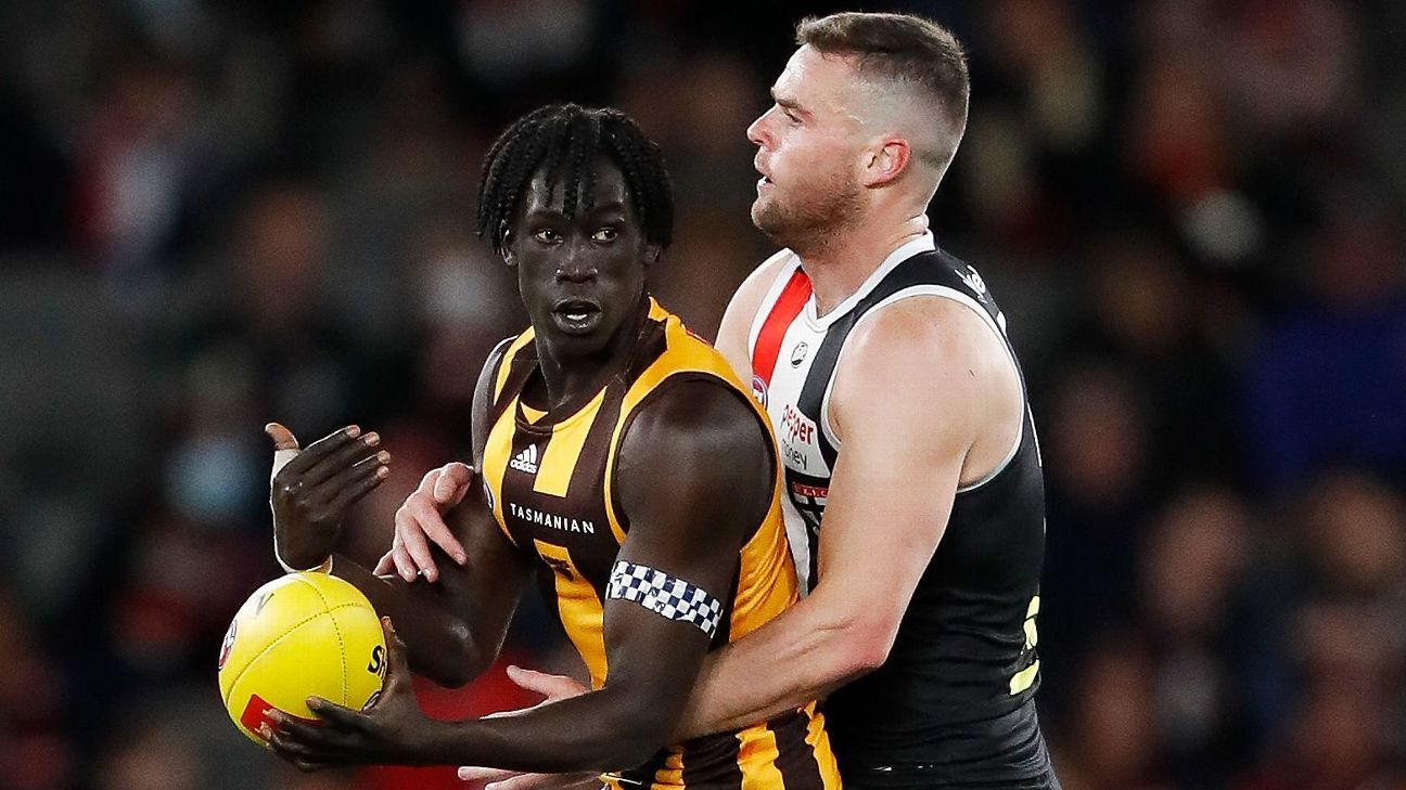 AFL Round 20 One-match AFL ban for young Hawthorn Hawk Changkuoth Jiath ...
