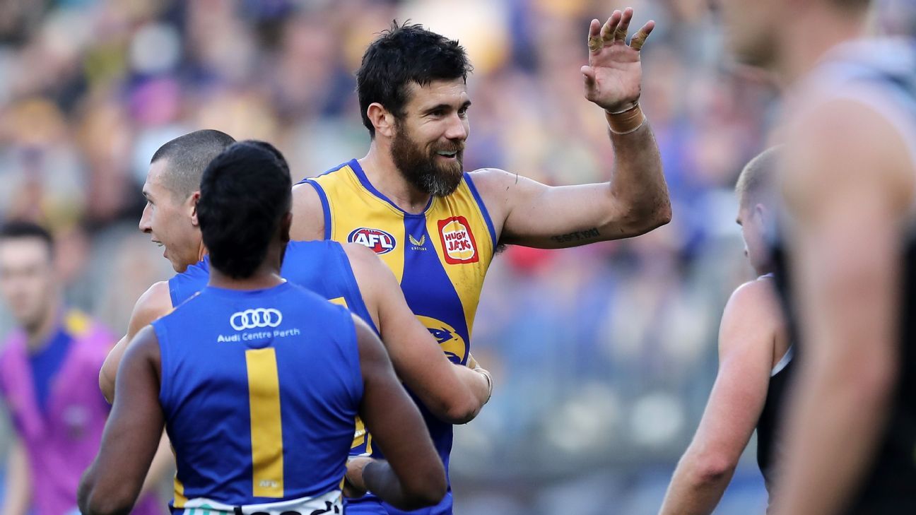 AFL West Coast's Josh Kennedy calls time on illustrious career - ESPN