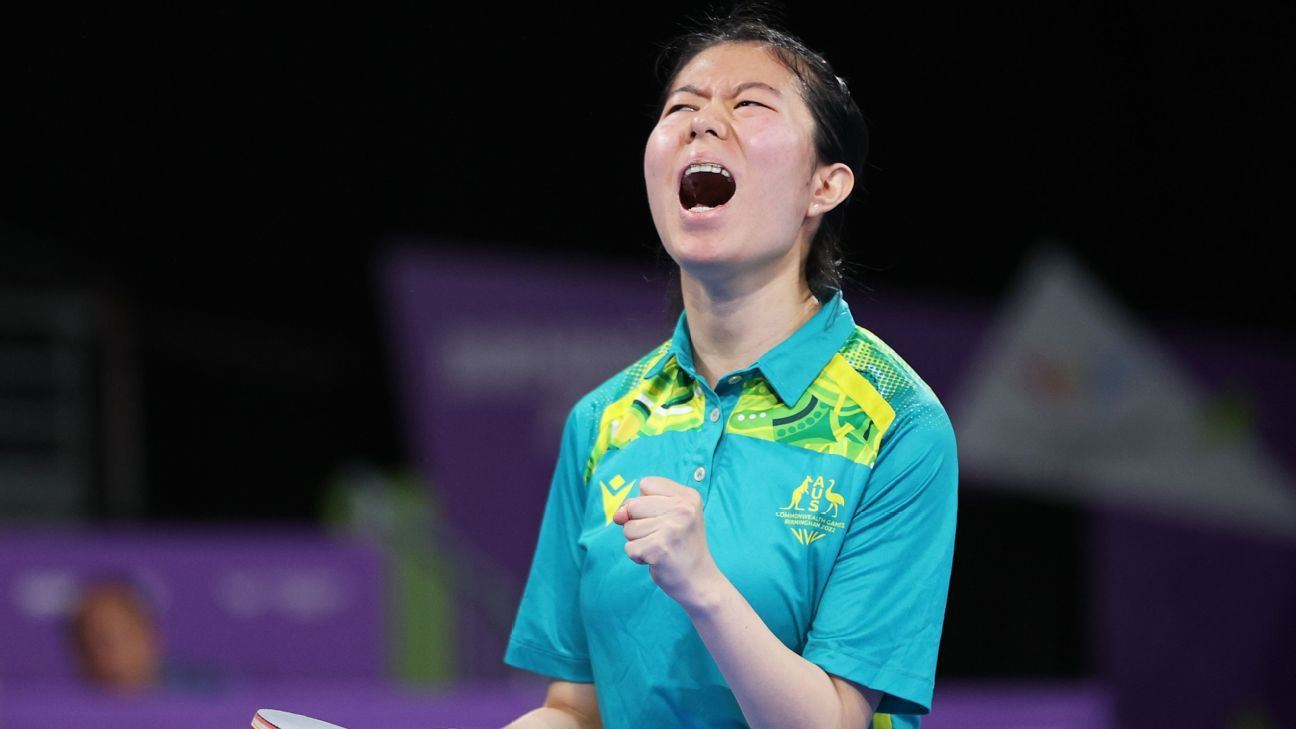 Commonwealth Games Yangzi Liu wins breakthrough table tennis medal - ESPN