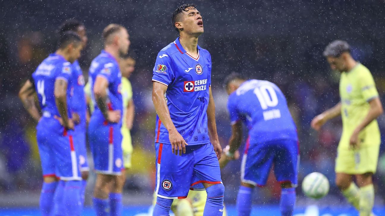 Calificaciones de Cruz Azul tras la penosa goleada ante América - ESPN
